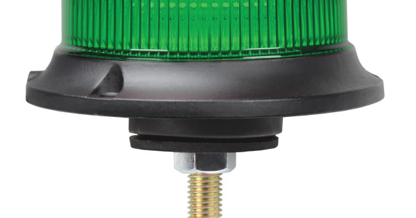 Green Low Profile R65 Single Bolt LED Beacon AMB924G | AEP UK LTD