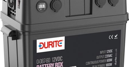 Battery Box with PSW Inverter Charger 08760 | Durite | AEP UK LTD